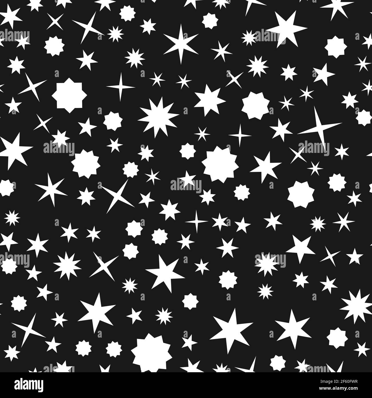 Random star shape pattern, background. Seamlessly repeatable. — Stock ...