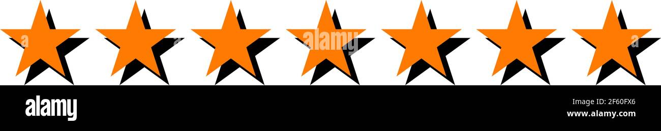 Star rating element series. Customer satisfaction, quality level ...