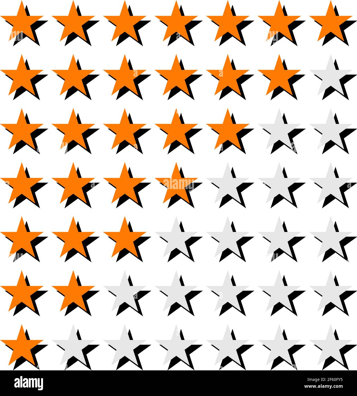 Star rating. Quality level, customer satisfaction, survey, poll star ...