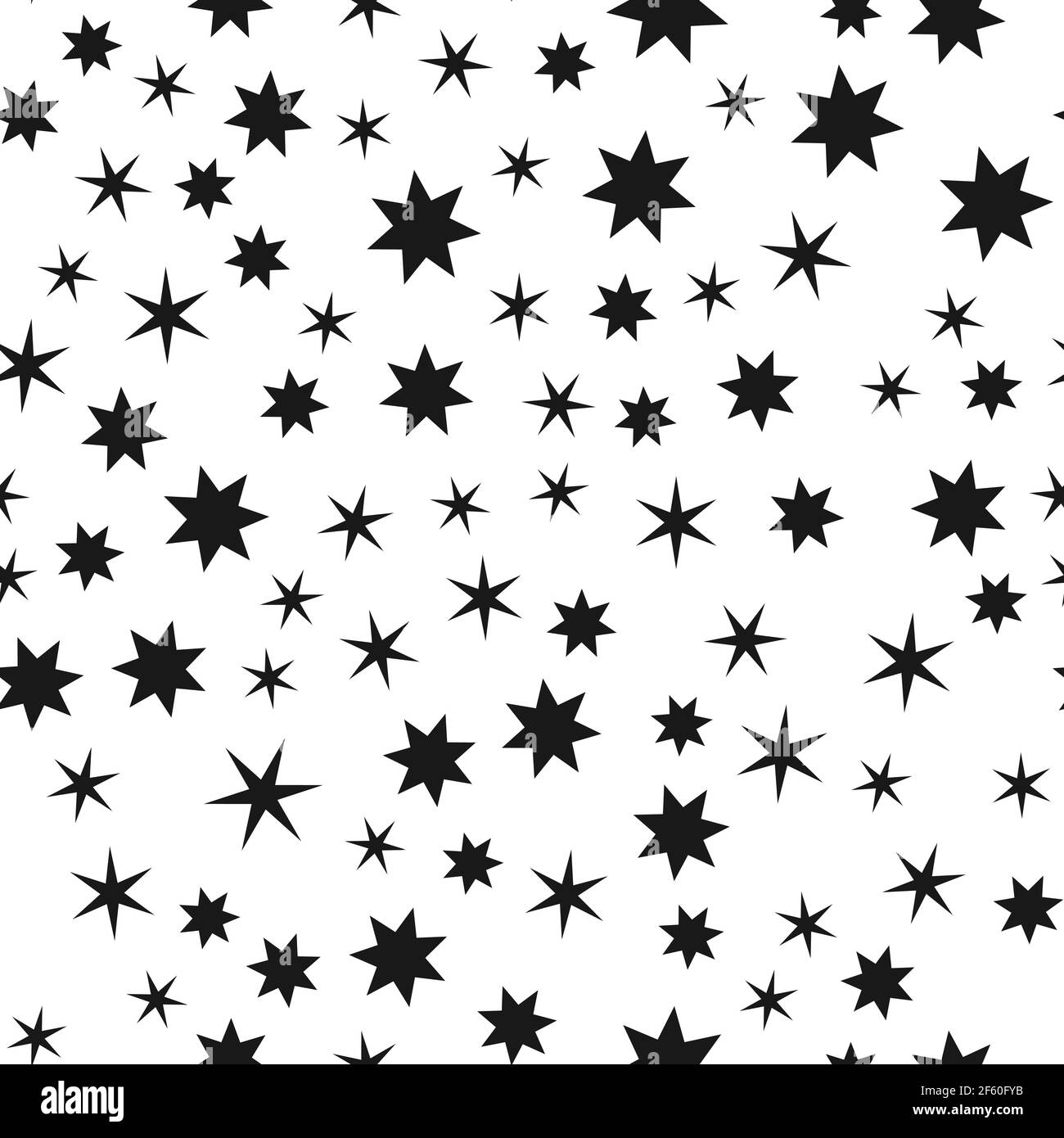 Random star shape pattern, background. Seamlessly repeatable. — Stock ...