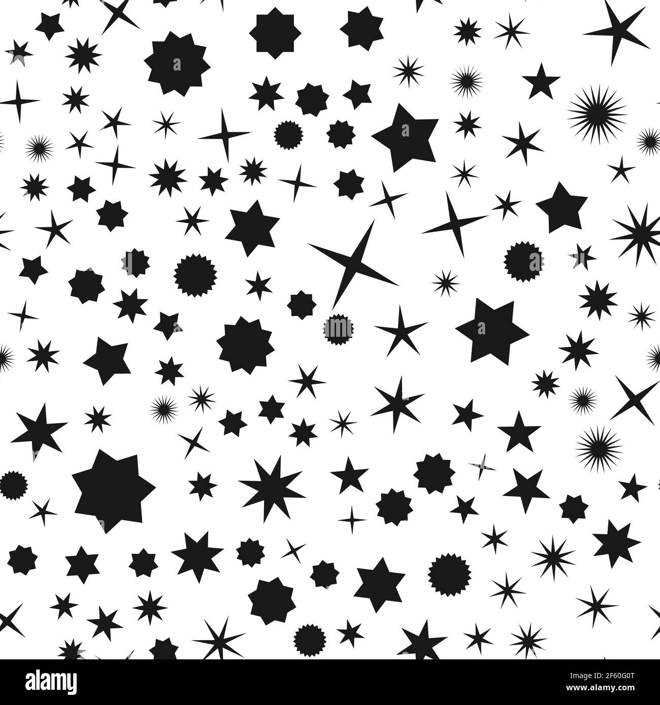 Random star shape pattern, background. Seamlessly repeatable. — Stock ...