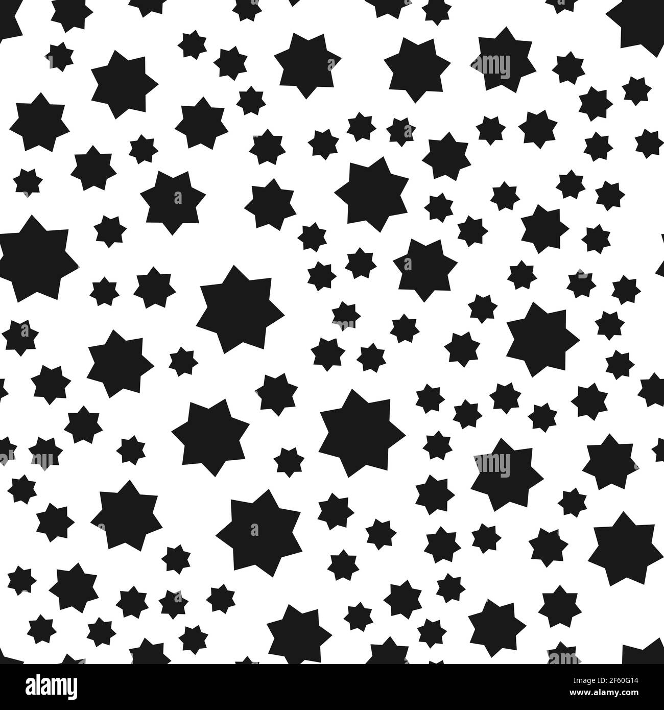 Random star shape pattern, background. Seamlessly repeatable. — Stock ...