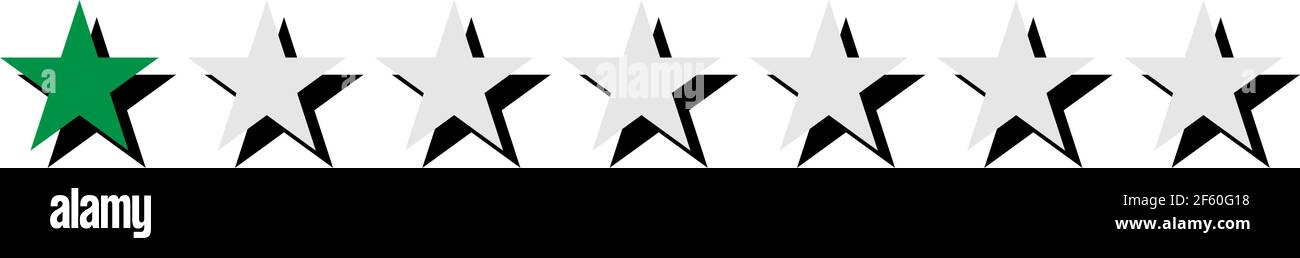 Star rating element series. Customer satisfaction, quality level ...