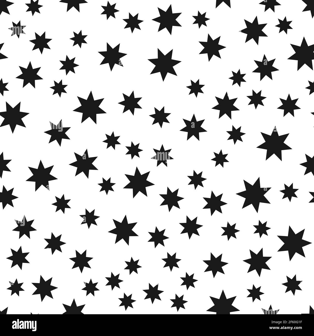 Random star shape pattern, background. Seamlessly repeatable. — Stock ...