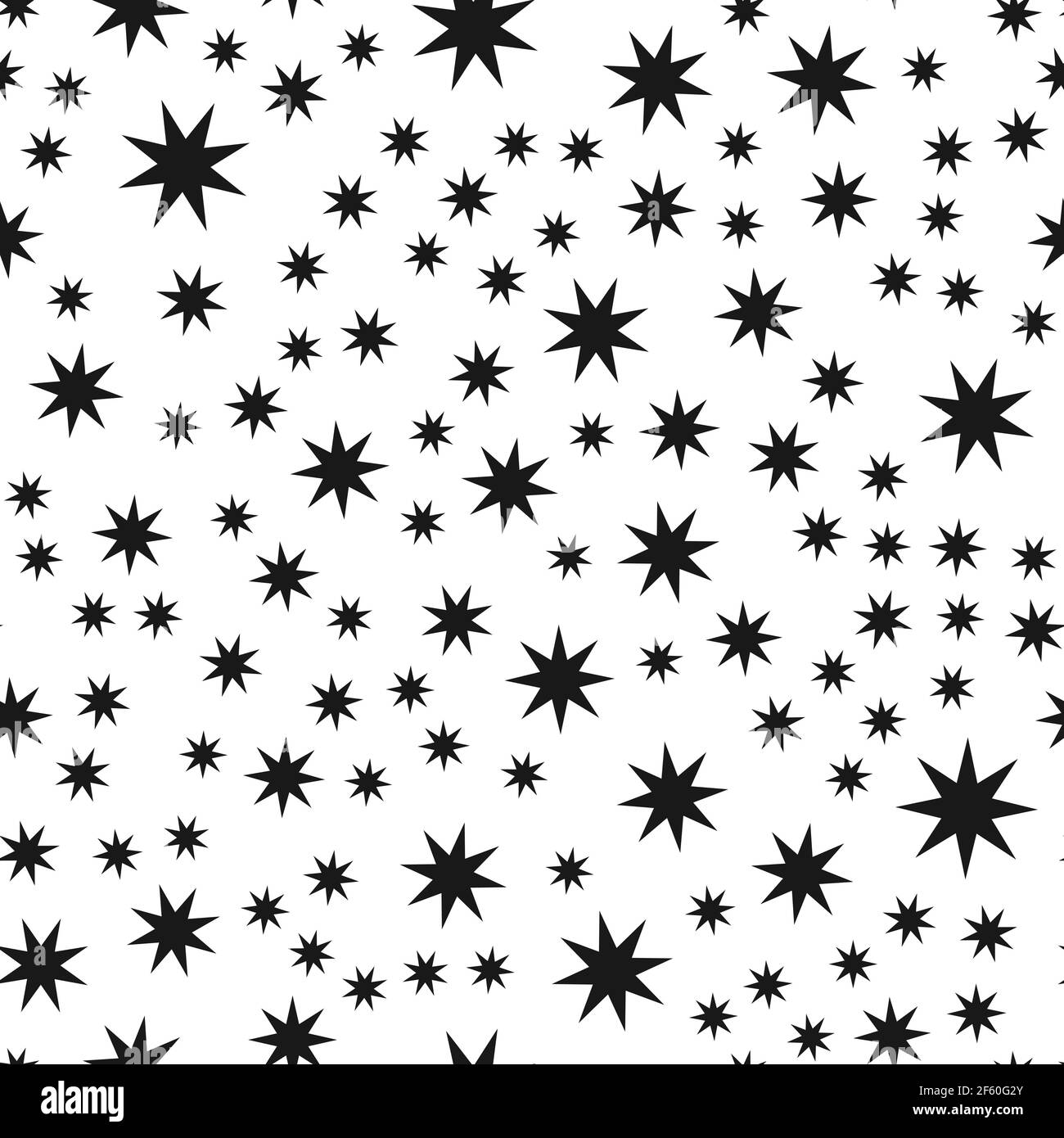 Random star shape pattern, background. Seamlessly repeatable. — Stock ...