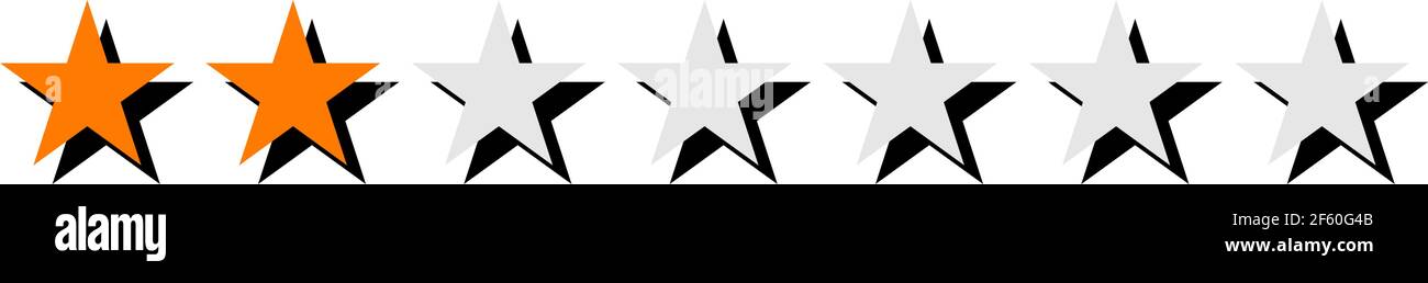 Star rating element series. Customer satisfaction, quality level ...