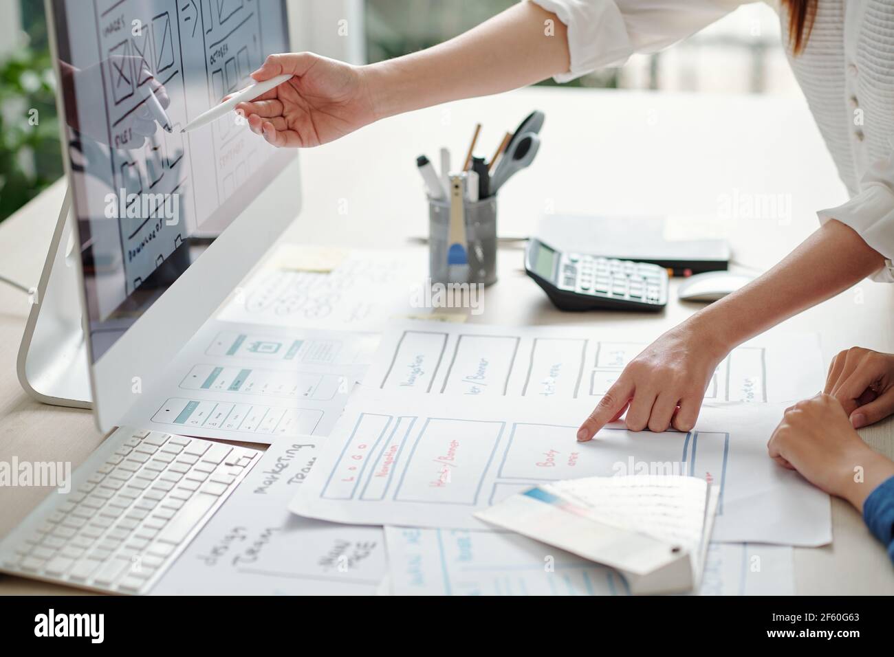 Project manager asking UI designer to change part of mobile application ...