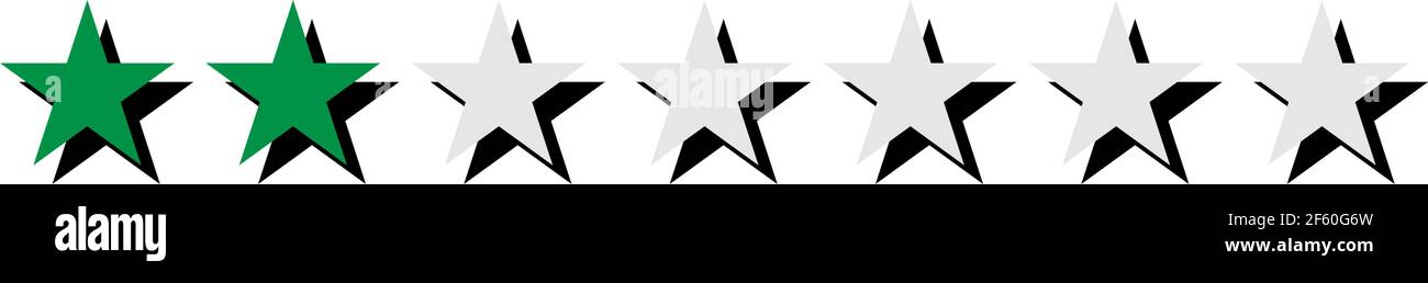 Star rating element series. Customer satisfaction, quality level ...