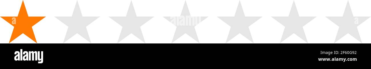 Star rating element series. Customer satisfaction, quality level ...