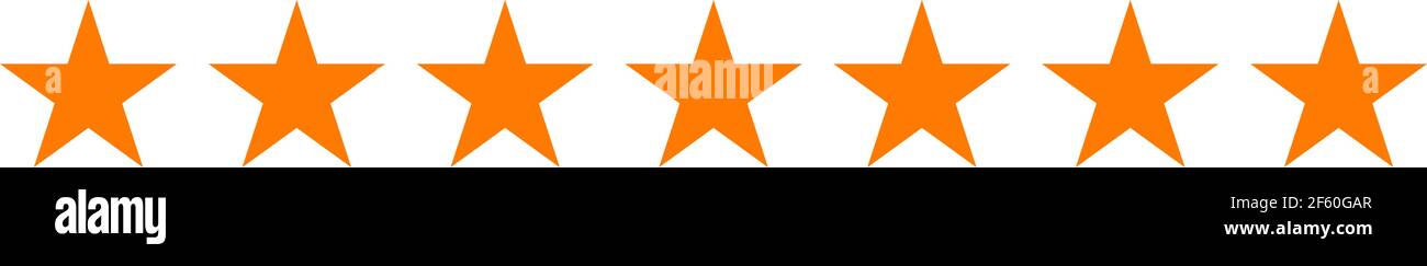 Star rating element series. Customer satisfaction, quality level ...