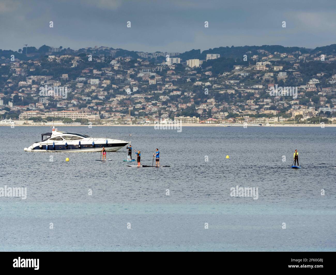 Plage des ondes at cap dantibes hi-res stock photography and images - Alamy
