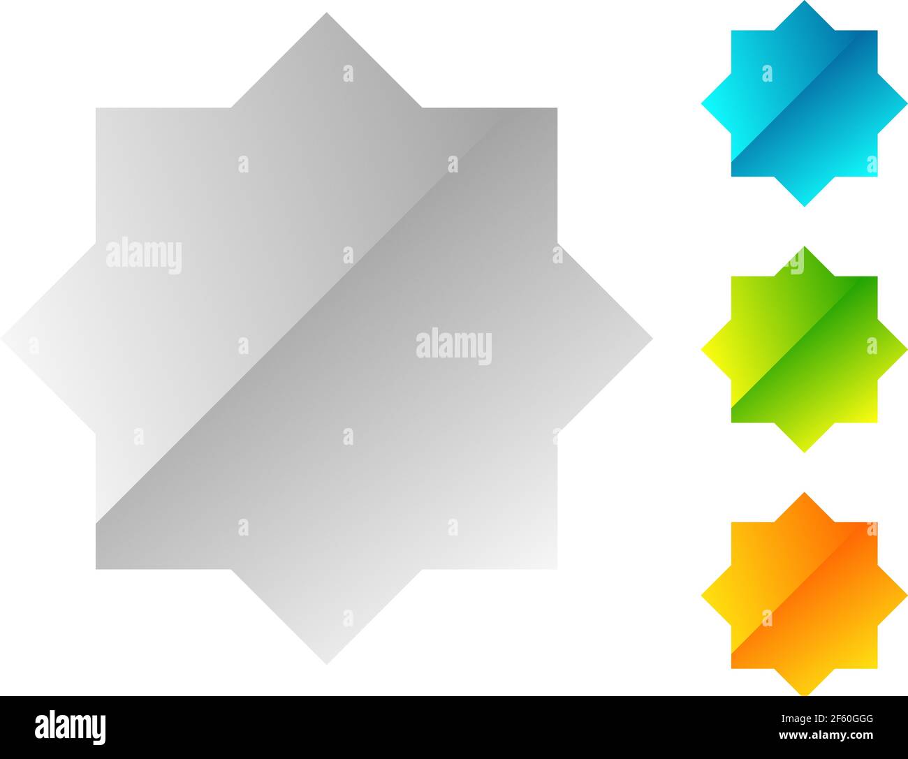 Star, starburst, sunburst icon, symbol. Radial shape, design element ...