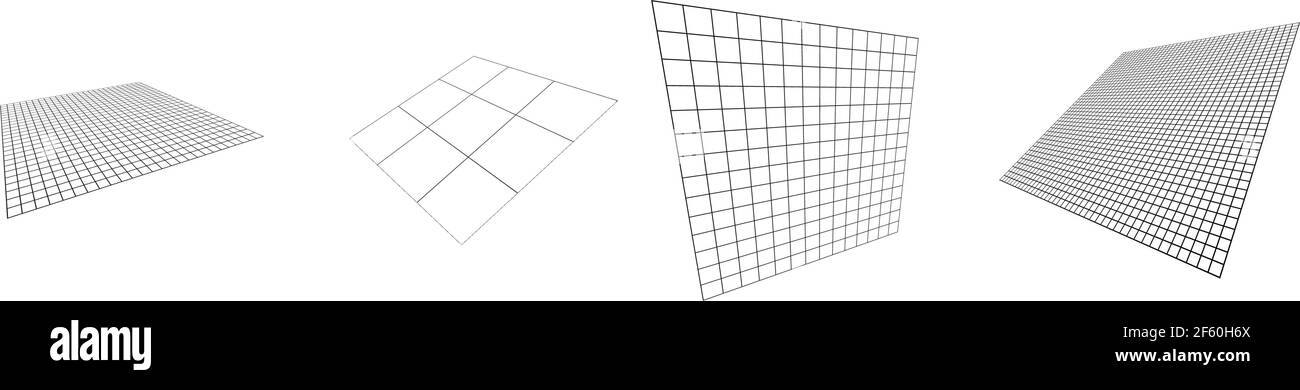 3d angled squared, checkered planes in perspective — Stock vector ...