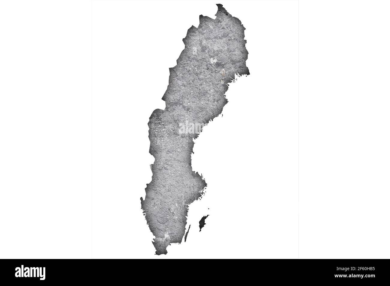 Map of Sweden on weathered concrete Stock Photo - Alamy