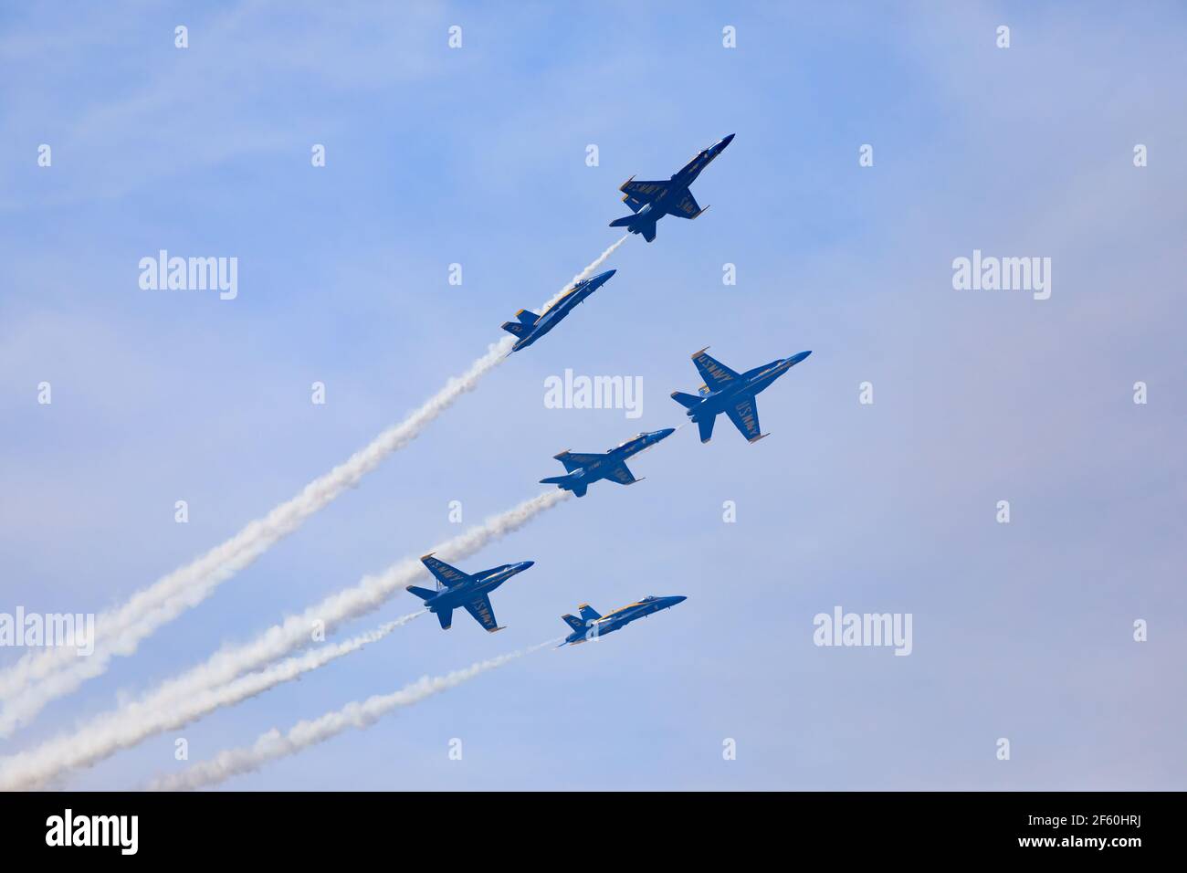 McDonnell Douglas F/A-18 Hornets of the US Navy Flight Demonstration ...