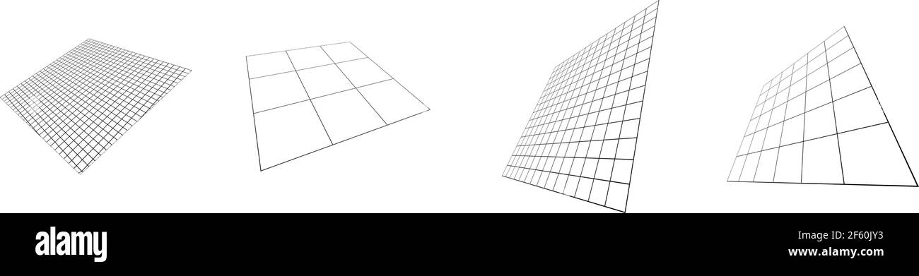 3d angled squared, checkered planes in perspective — Stock vector ...