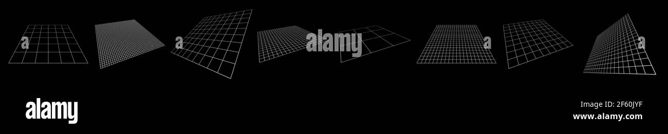 3d angled squared, checkered planes in perspective — Stock vector ...