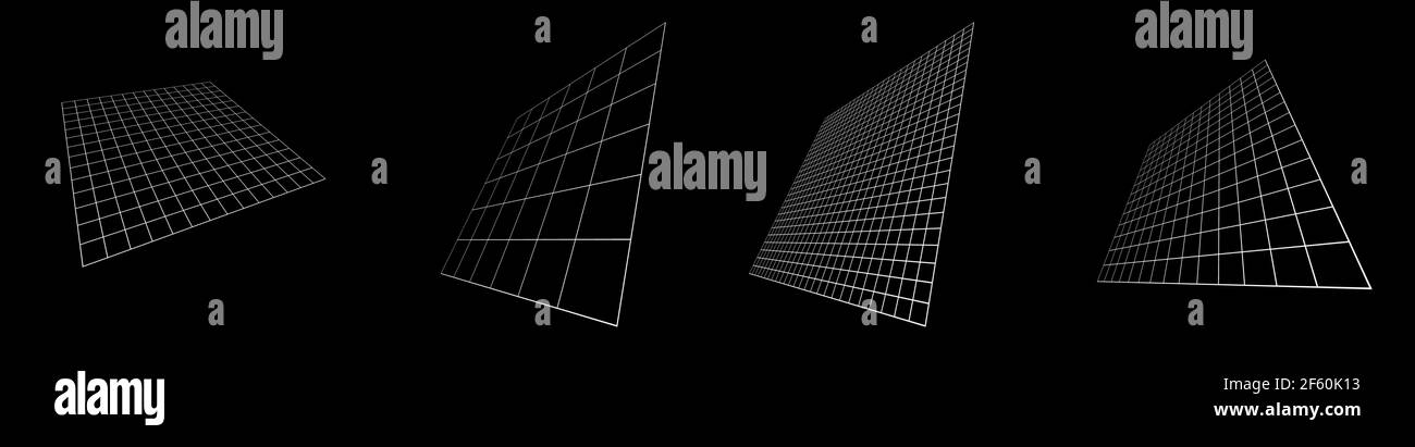 3d angled squared, checkered planes in perspective — Stock vector ...