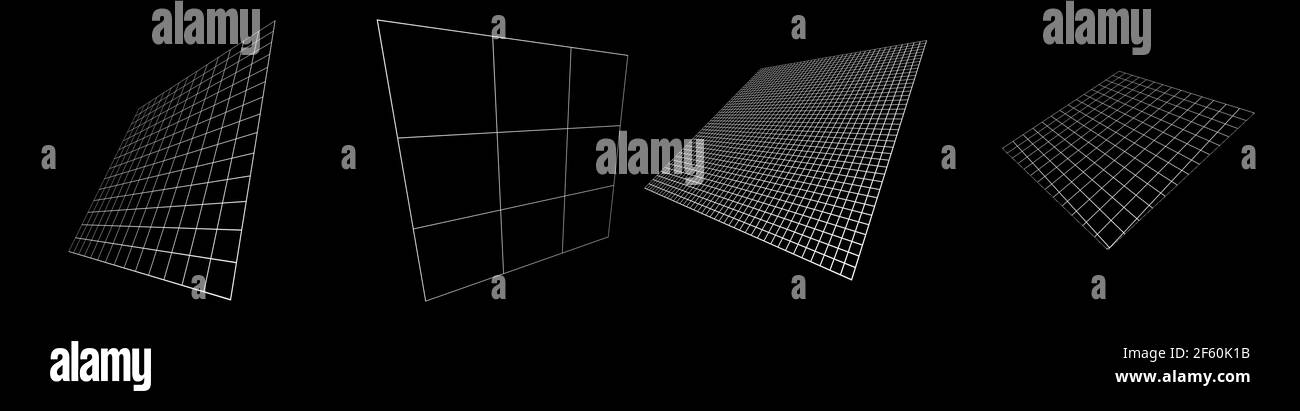3d angled squared, checkered planes in perspective — Stock vector ...