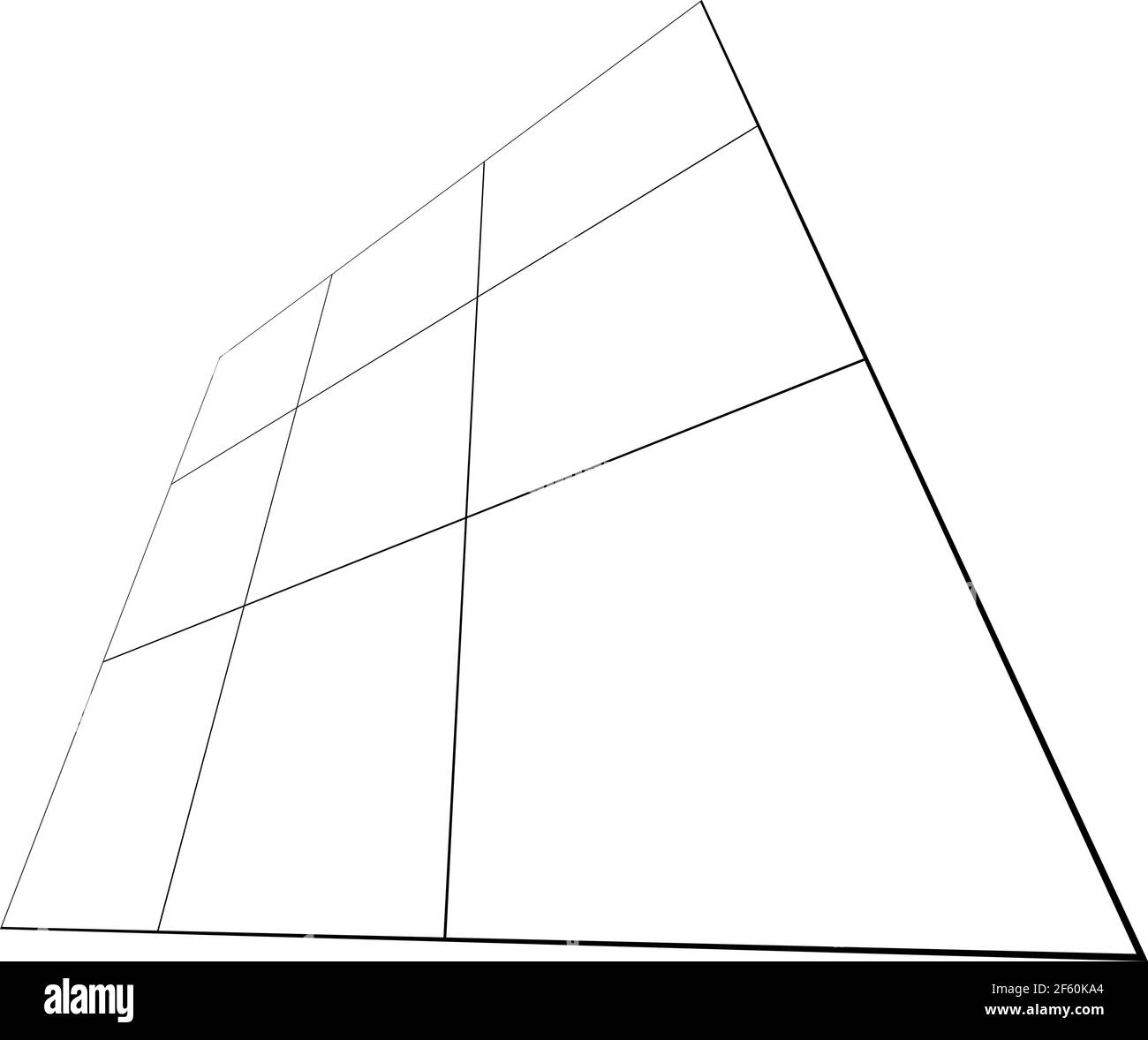 3d angled squared, checkered planes in perspective — Stock vector ...