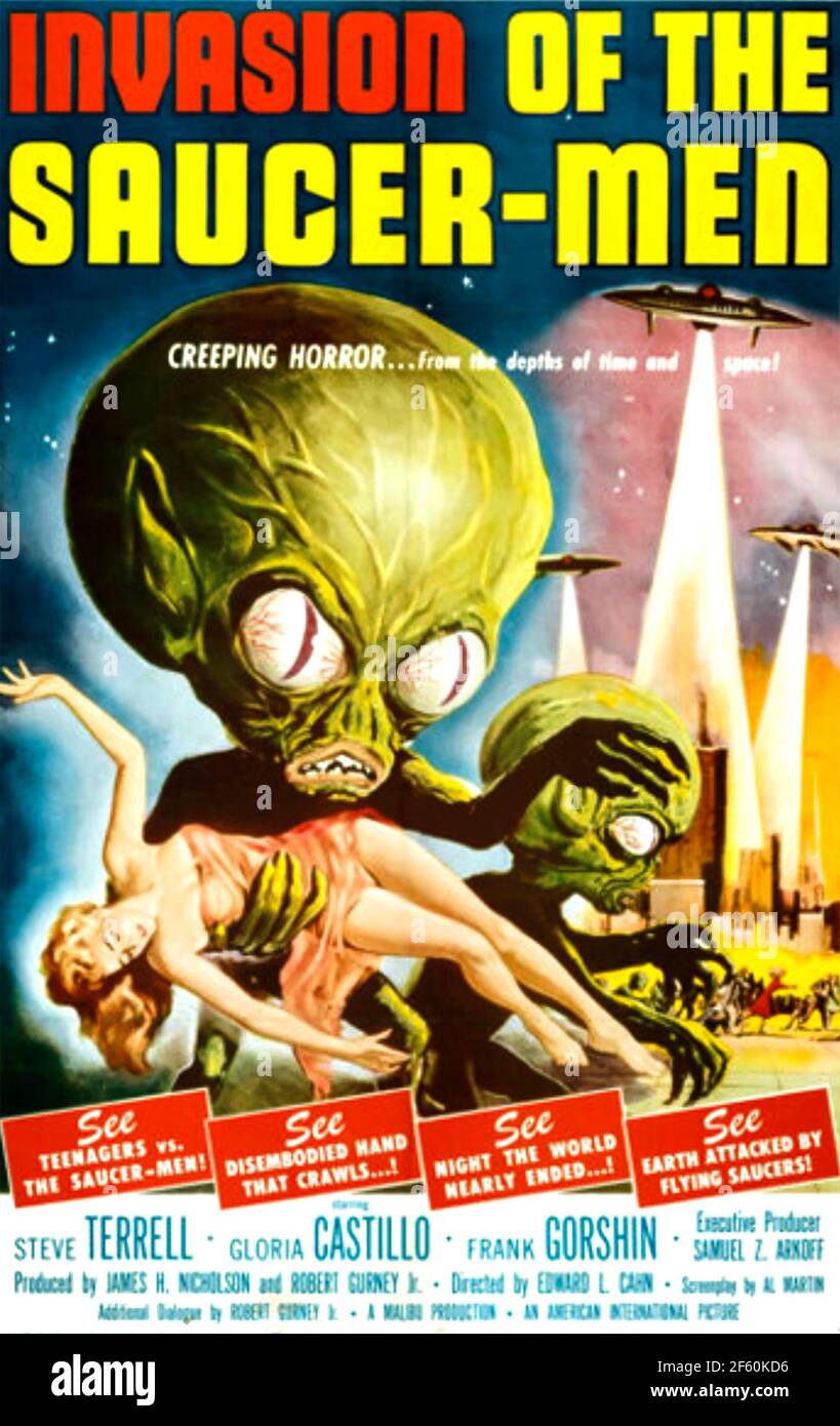 INVASION OF THE SAUCER-MEN aka Invasion of the Hell Creatures 1957 ...