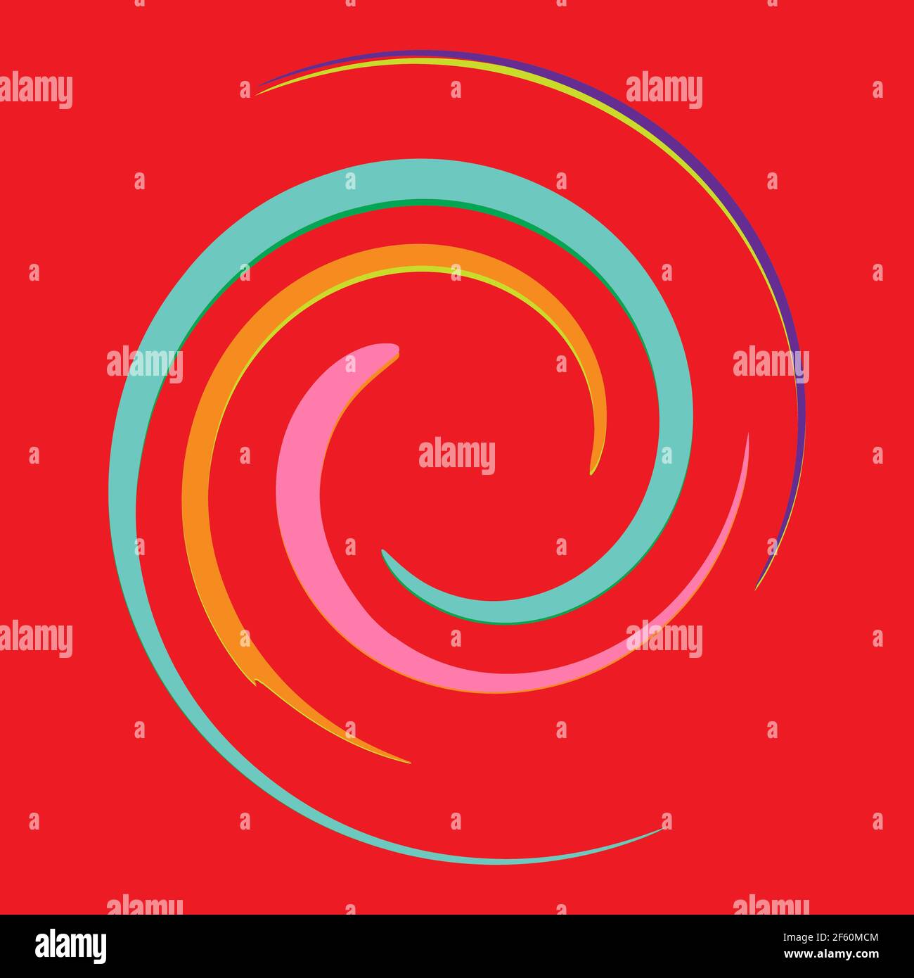 Spiral, volute, helix abstract vector illustration design element ...
