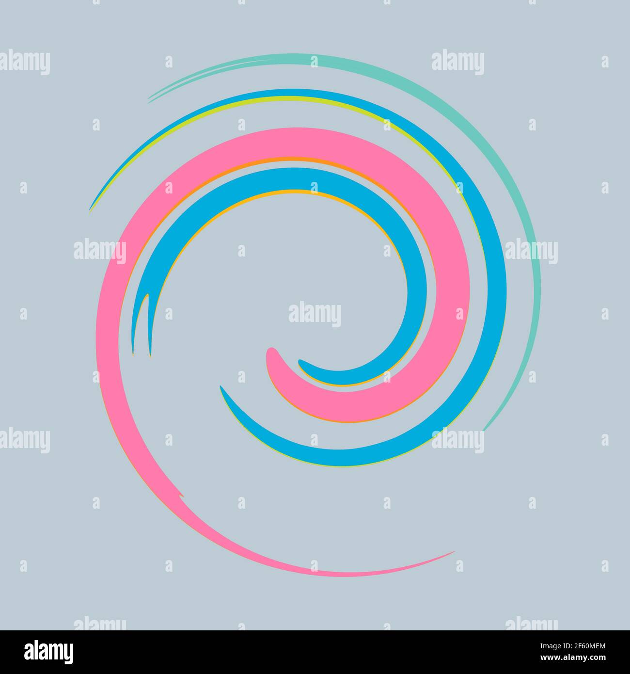 Spiral, volute, helix abstract vector illustration design element ...