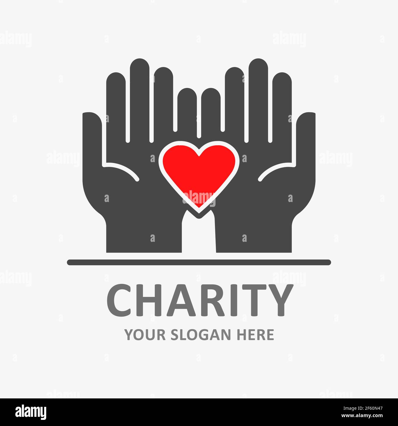 Heart in hands icon. Vector illustration. Sign of solidarity, help ...