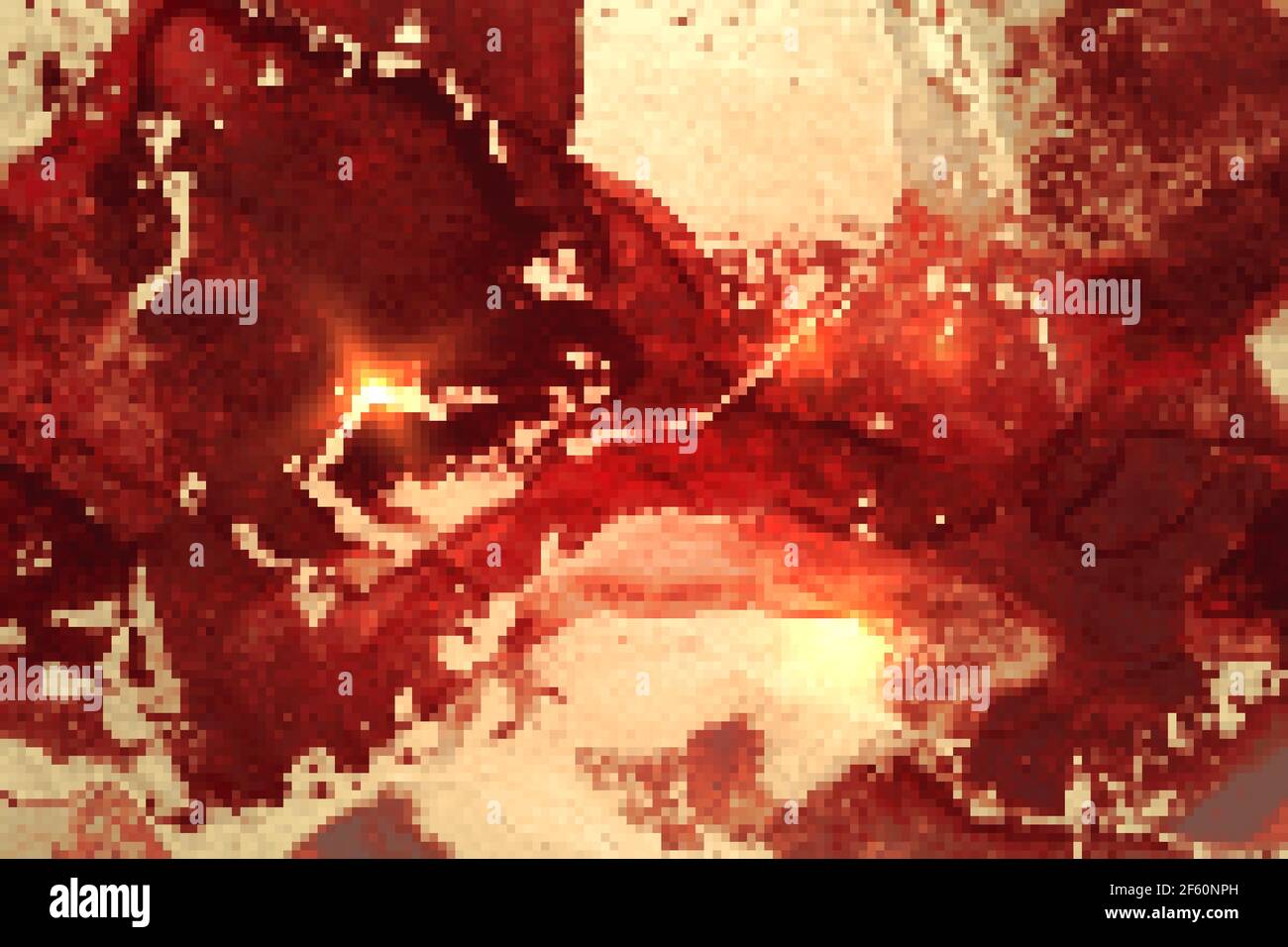 Ink golden marble red Stock Vector Images - Alamy