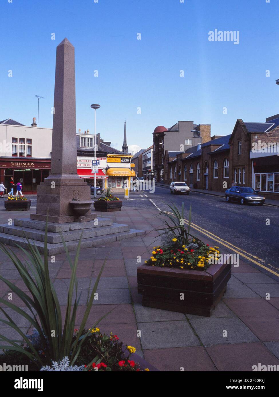 Ayr, Ayrshire, Scotland UK .Scanned 645 slide /transparency of junction ...