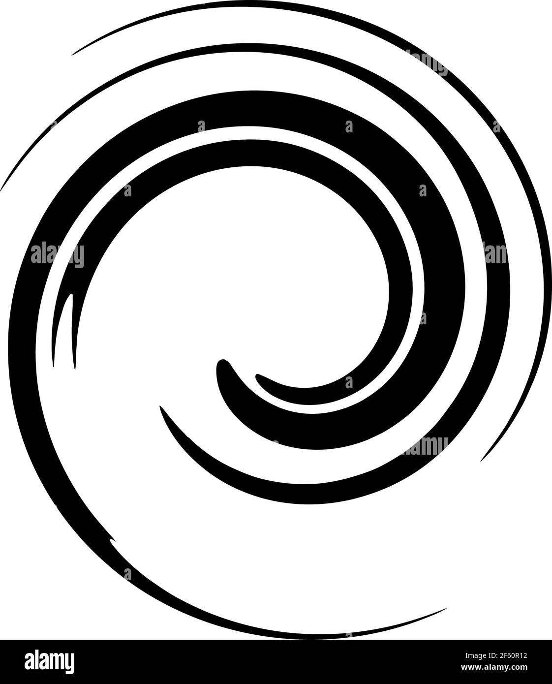 Spiral, volute, helix abstract vector illustration design element ...