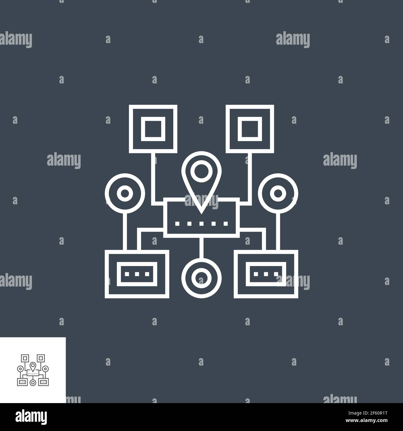 Sitemap Navigation Line Icon Stock Vector Image & Art - Alamy