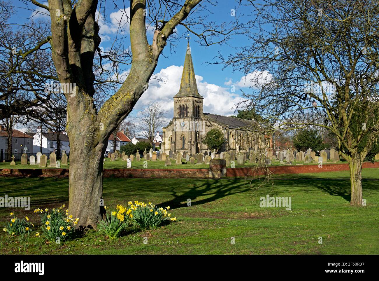 St James church, in the village of Rawcliffe, East Yorkshire, England ...