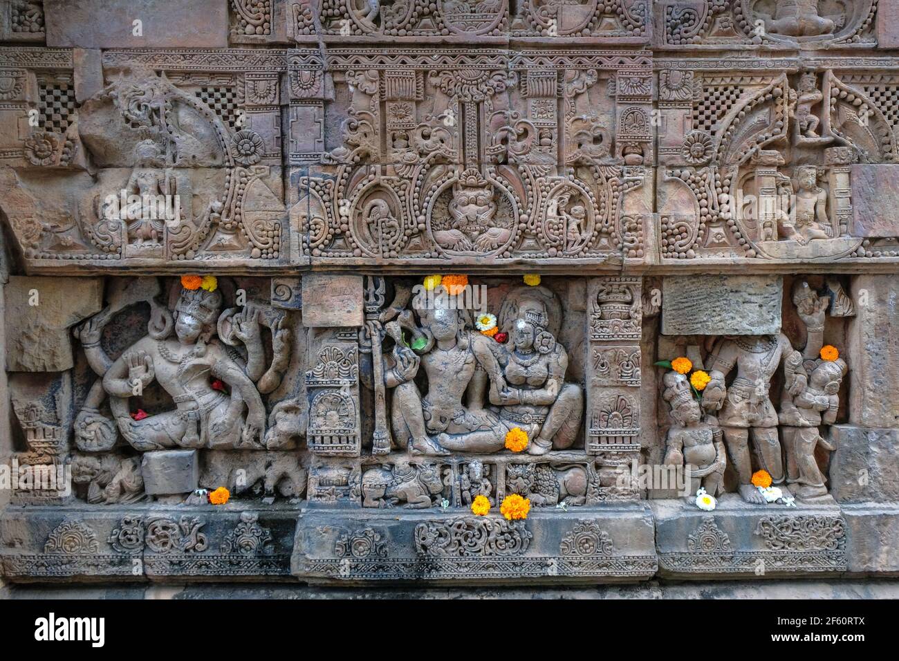 Detail of the Parsurameswara Temple in Bhubaneswar, Odisha, India Stock ...