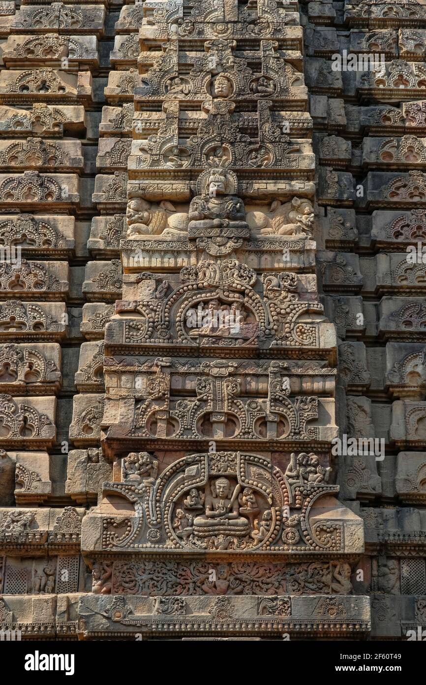 Detail of the Parsurameswara Temple in Bhubaneswar, Odisha, India Stock ...
