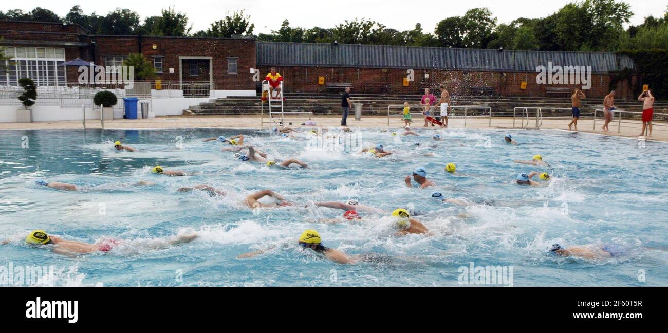 Art Film by Amy Sharrocks The Big Swim 50 swimmers travel across London ...