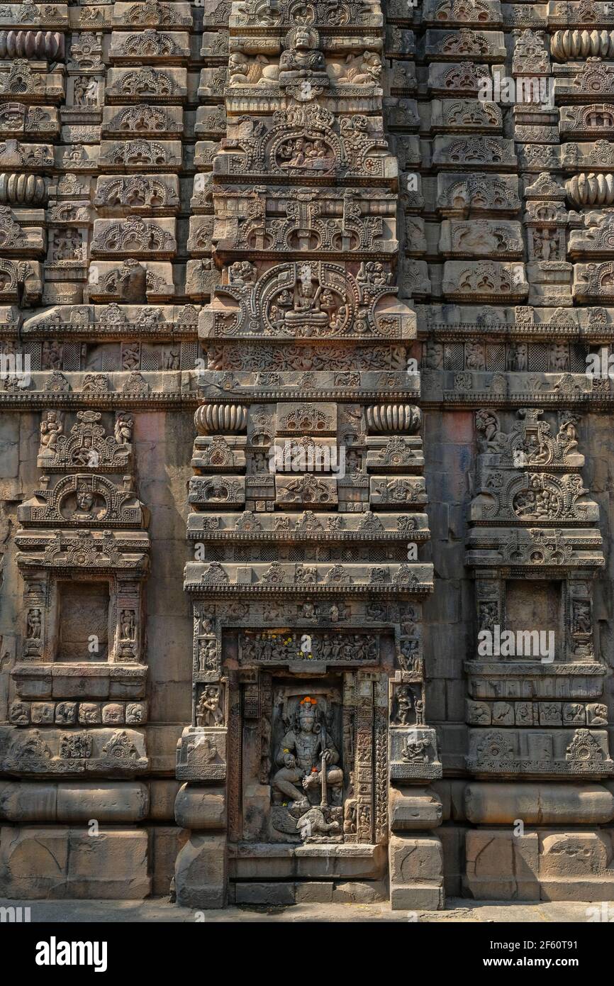 Detail of the Parsurameswara Temple in Bhubaneswar, Odisha, India Stock ...