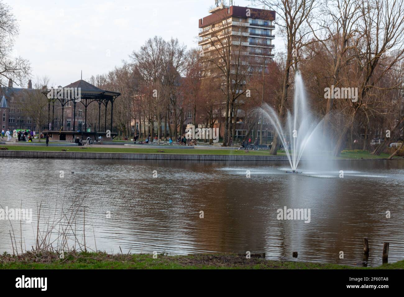 Fountain in Oosterpark,Amsterdam Stock Photo - Alamy
