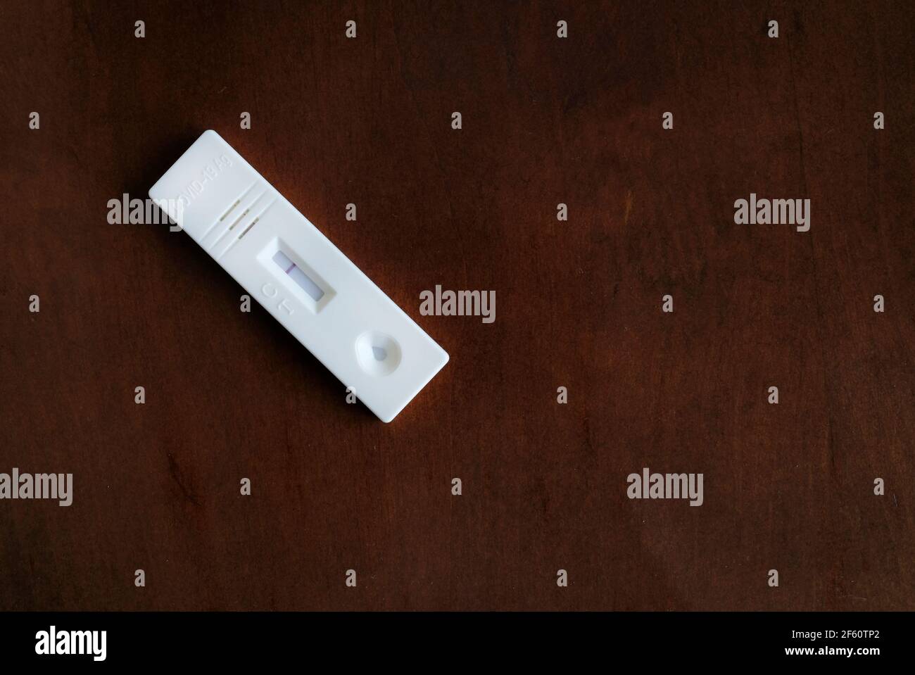 Coronavirus (COVID-19) rapid test with negative result Stock Photo - Alamy