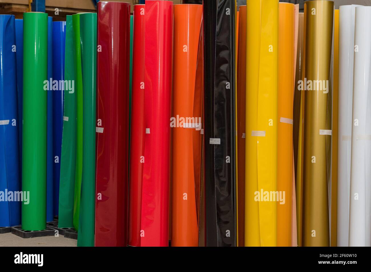 colored vinyl car wrapping or plotter cutting sticker film rolls. Film ...