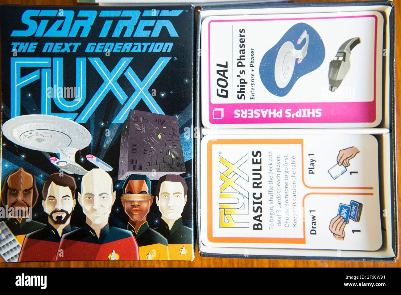 Cards from the Star trek The Next Generation version of Fluxx the card ...