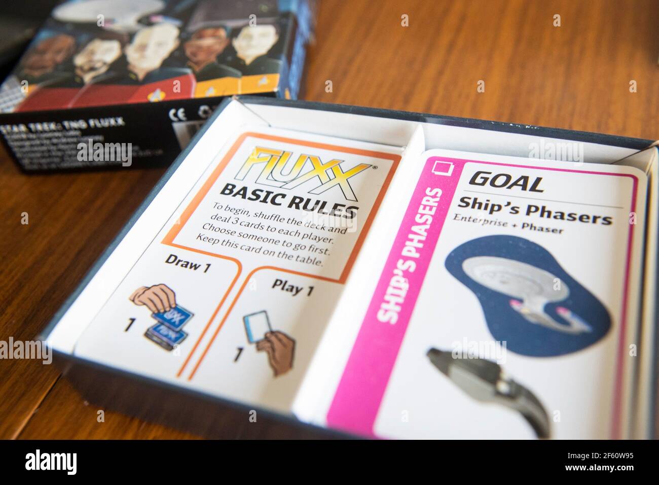 Cards from the Star trek The Next Generation version of Fluxx the card ...