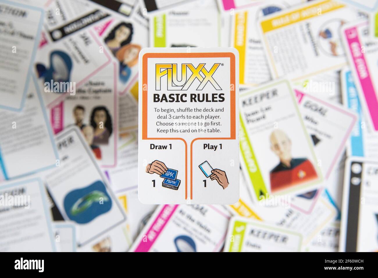 Star Trek The Next Generation Fluxx card game Stock Photo - Alamy