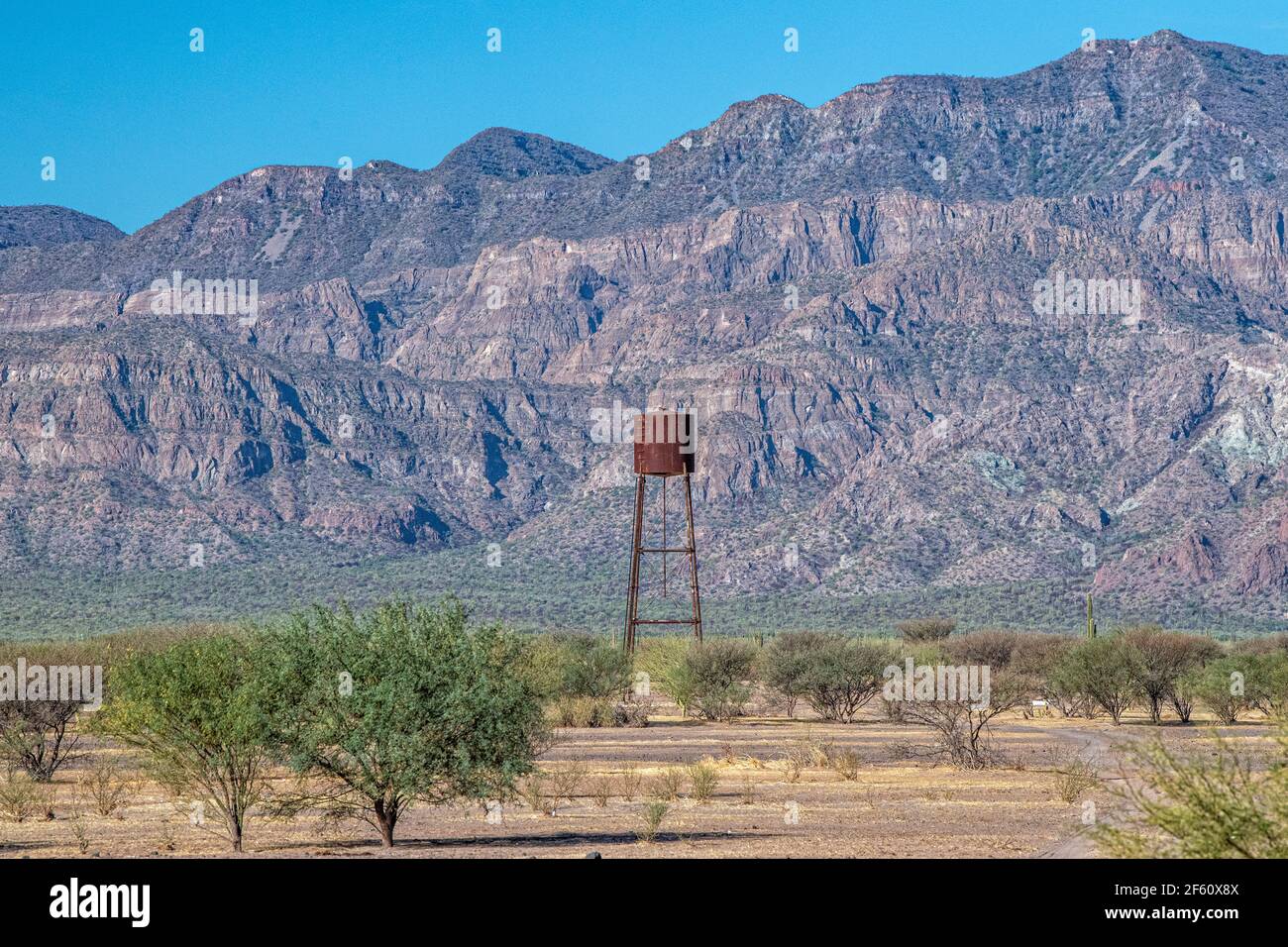 water tank in baja california desert Stock Photo - Alamy