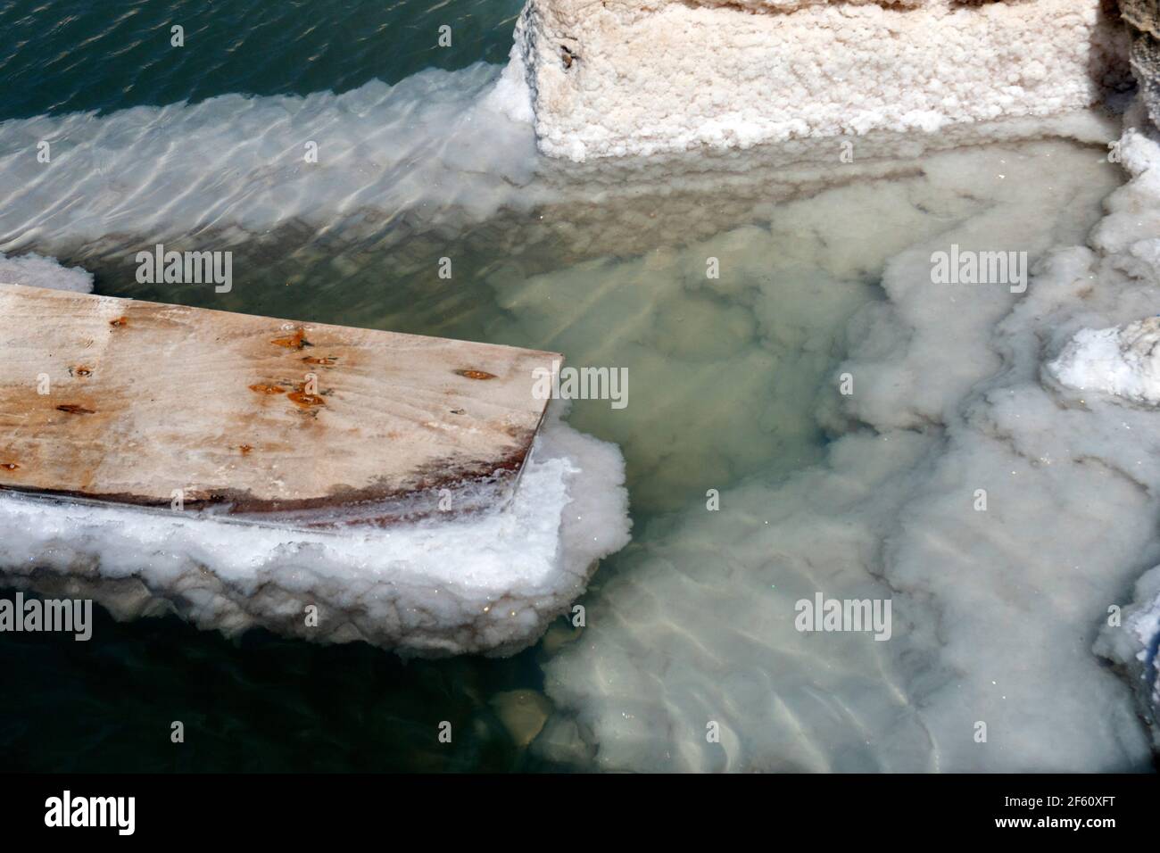 Sea salt saline factory in Baja California desert Mexico Stock Photo ...