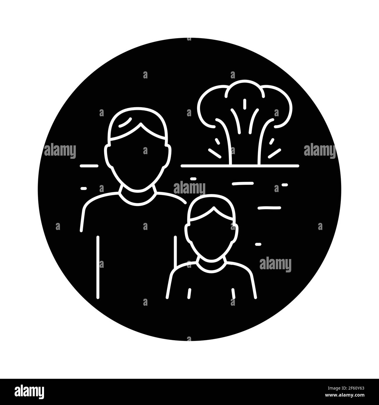 illegal immigrants color line icon. Sign for web page, mobile app ...