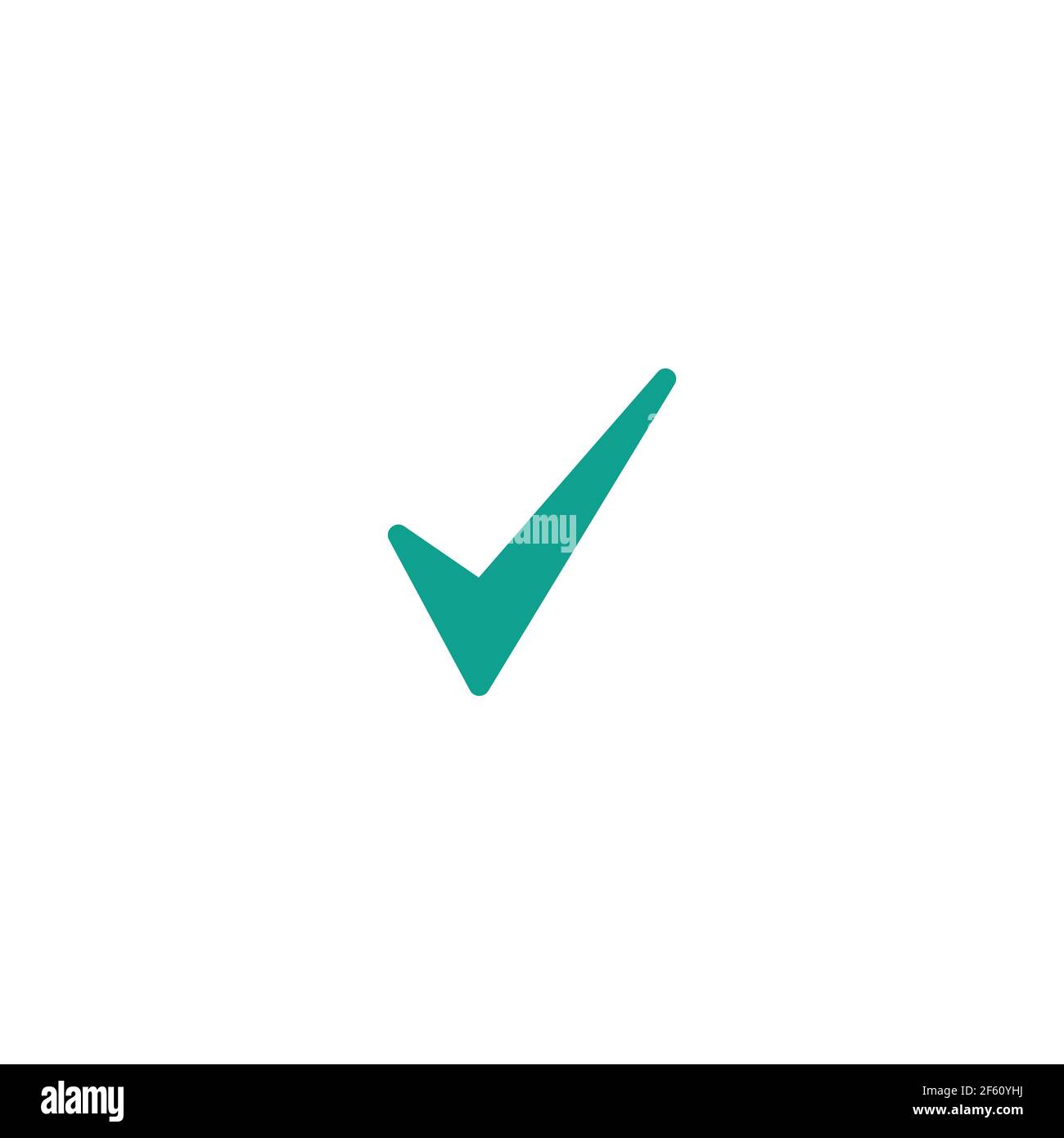 Cartoon positive tick symbol Stock Vector Images - Alamy