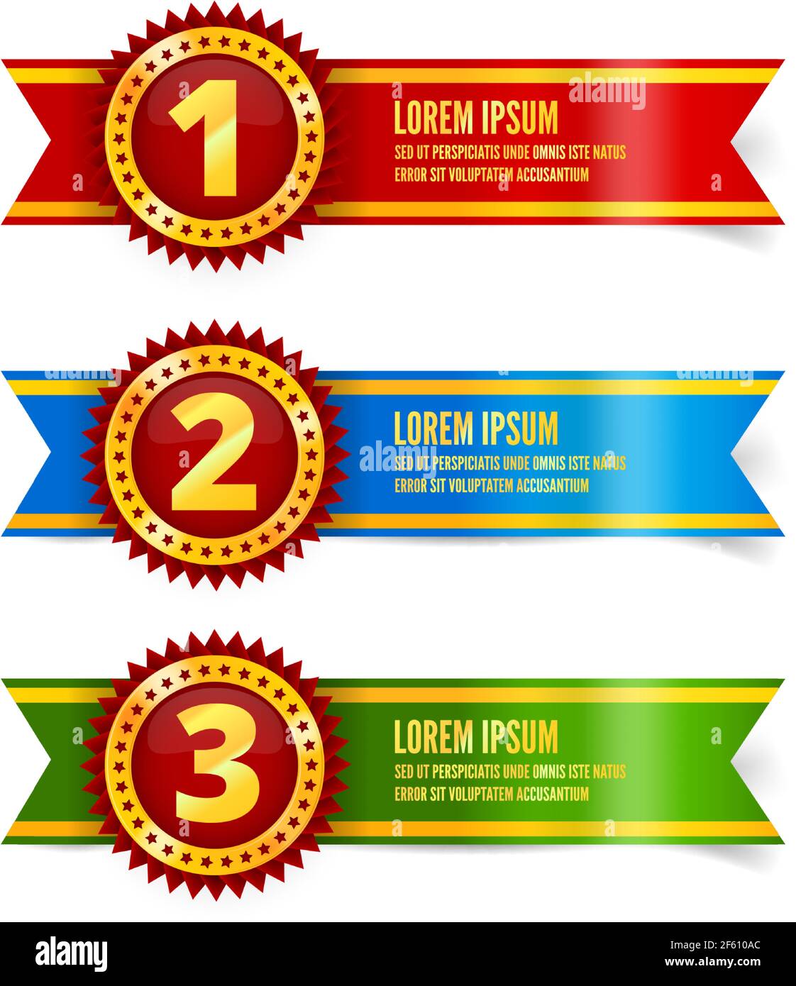 Second Place Ribbon Outline Blue