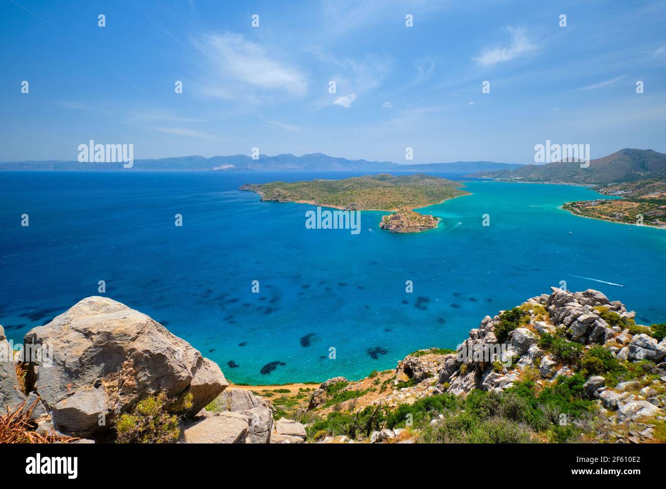 Island of Spinalonga, Crete, Greece Stock Photo - Alamy