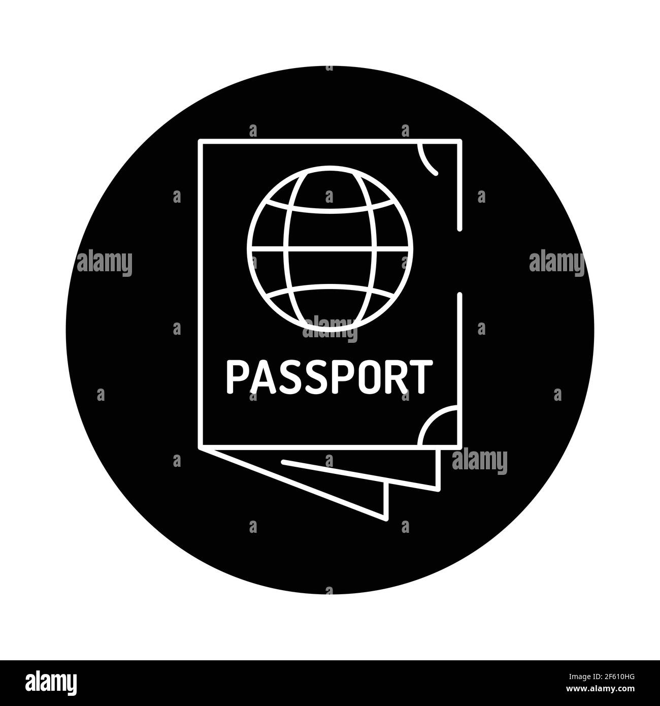 Passport Symbol Coloring Page